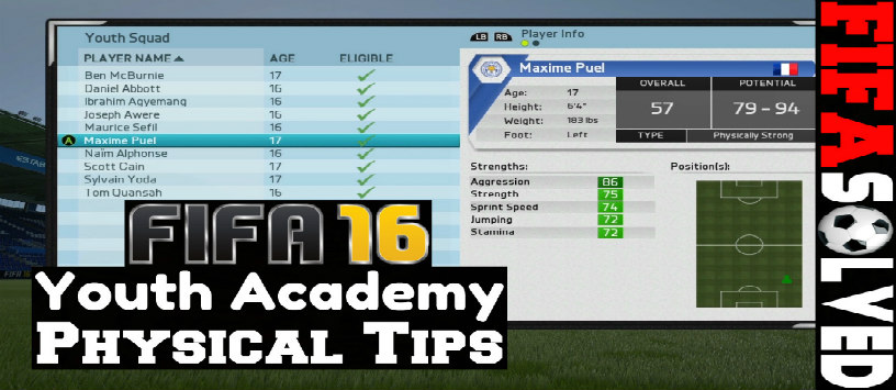 FIFA 16 Career Mode Youth Academy Tips: Growing Physical Stats | BEST ...
